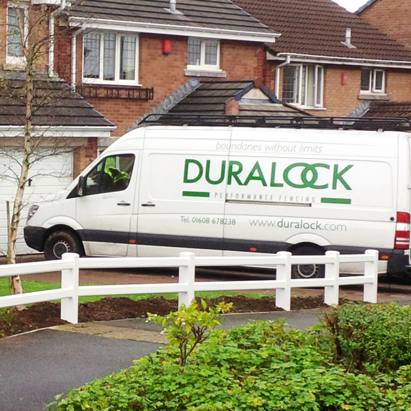 Duralock Post & 2 Rail Fence System (for stadium pitches requiring ...