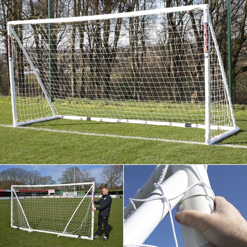 Samba Fold-a-Goal 12x6ft Football Post [4 Sizes in 1] - Euro Soccer Company