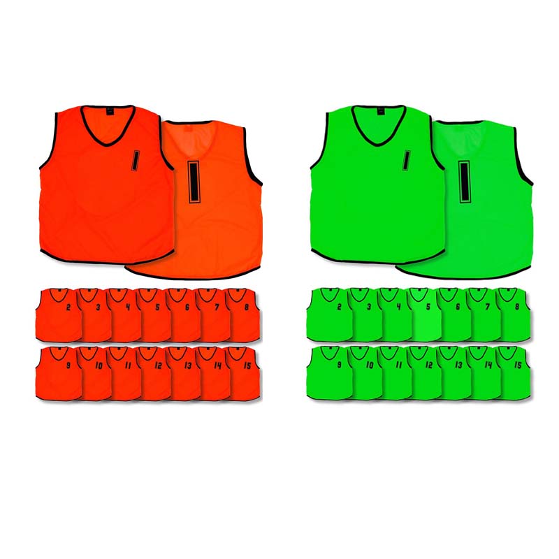Precision Mesh Numbered 1-15 Training Bibs (Pack of 15) - Euro Soccer ...